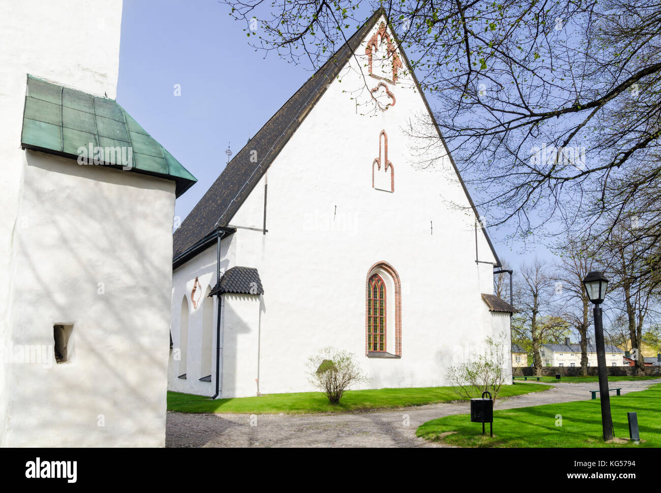 Porvoo Cathedral, part of the Evangelical Lutheran Church, in the city ...