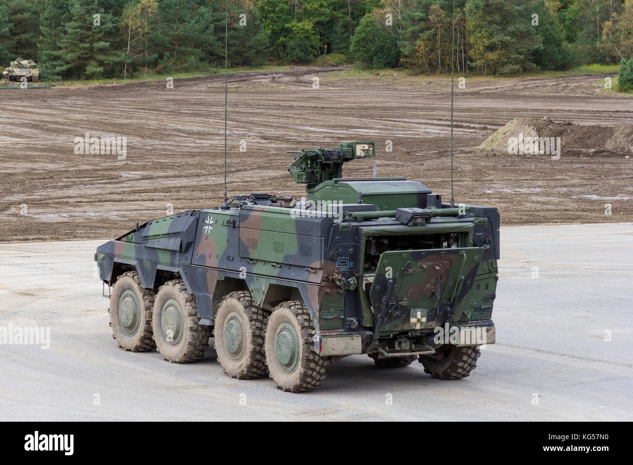 MUNSTER / GERMANY - OCTOBER 9, 2017: German GTK Boxer, infantry version ...