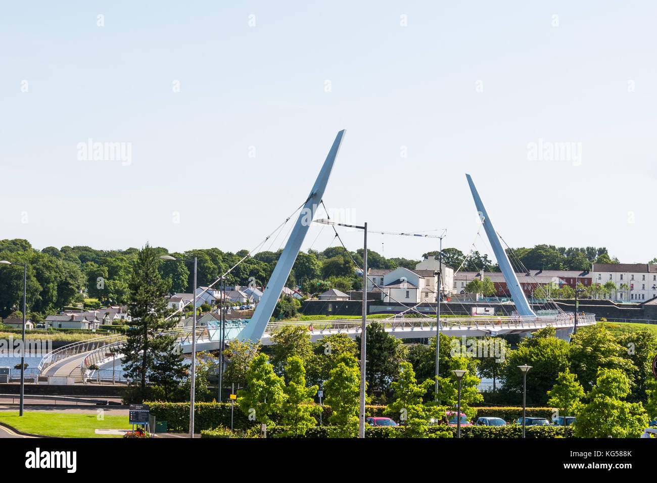 The Peace Bridge, LondonDerry, Northern Ireland Stock Photo - Alamy