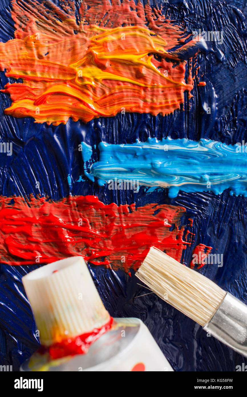 Abstract painting poster. Background for a painter exhibition Stock ...