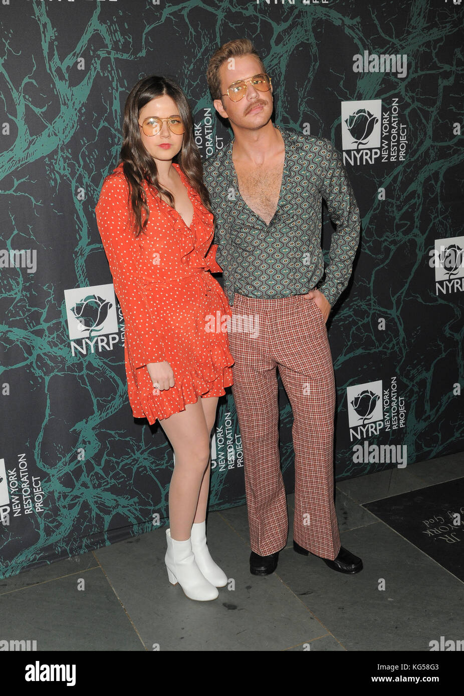 Ben Platt (R) attend Bette Midler 2017 Hulaween Benefit for New York ...