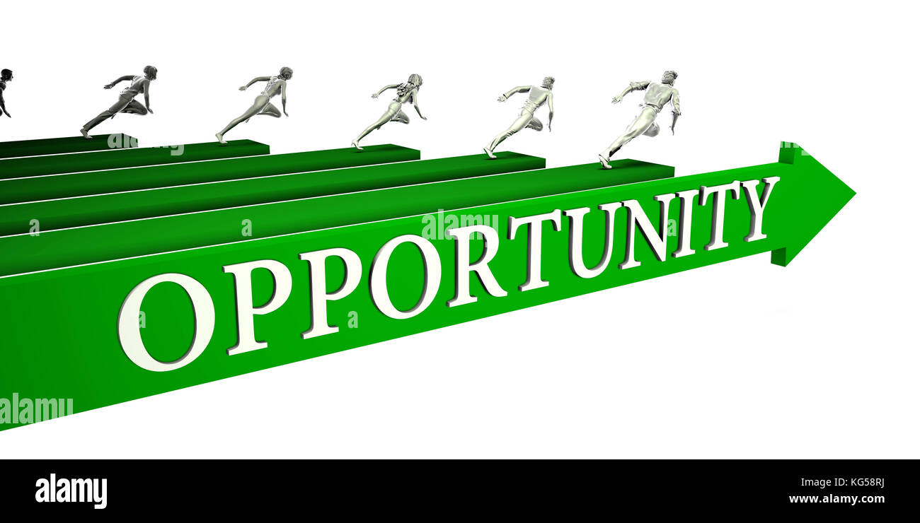 Opportunity Opportunities as a Business Concept Art Stock Photo - Alamy