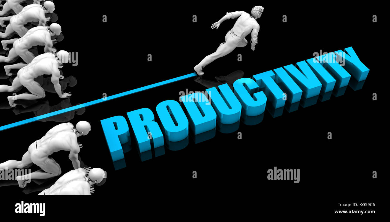 Superior Productivity Concept with Competitive Advantage Stock Photo ...
