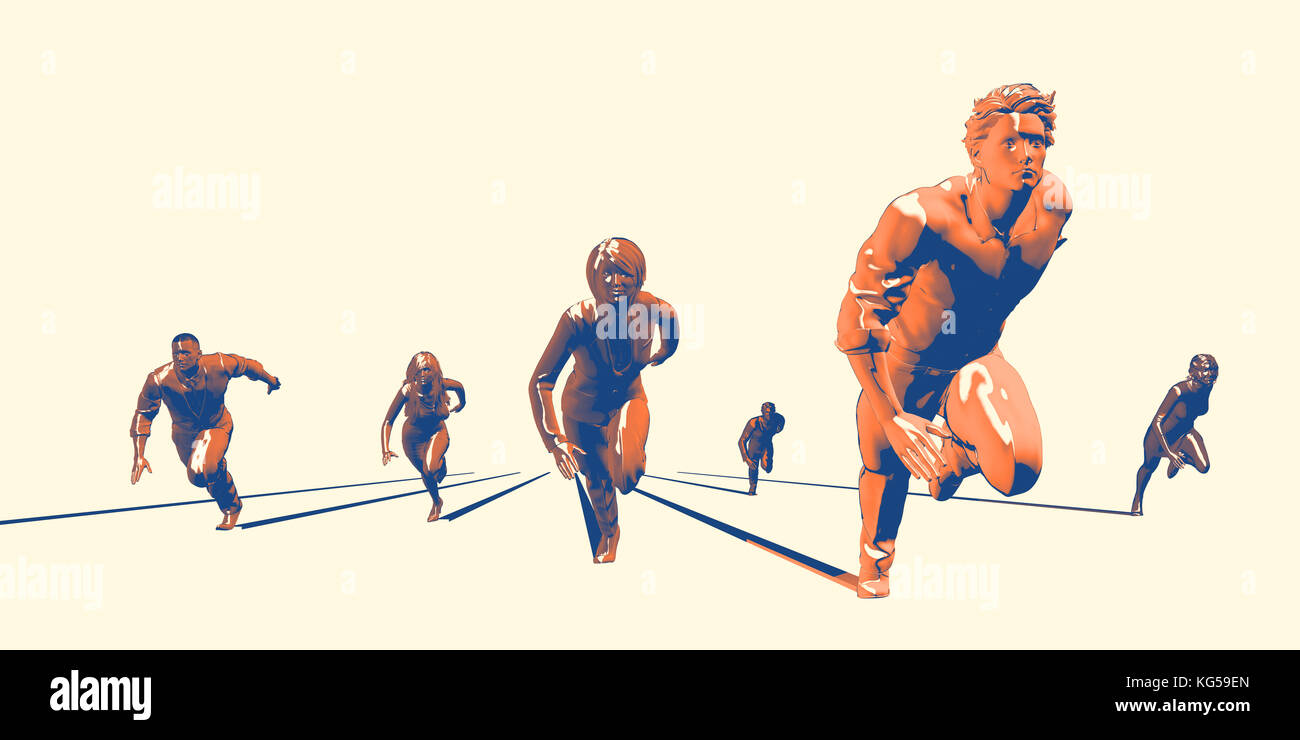 Starting a Business with a Competitive Advantage Team Stock Photo - Alamy