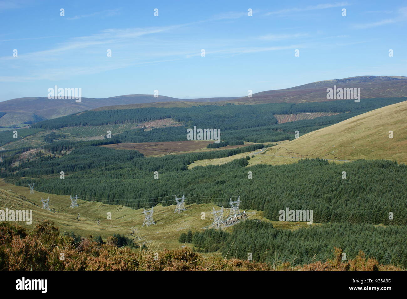 Top view of green mountains hi-res stock photography and images - Alamy