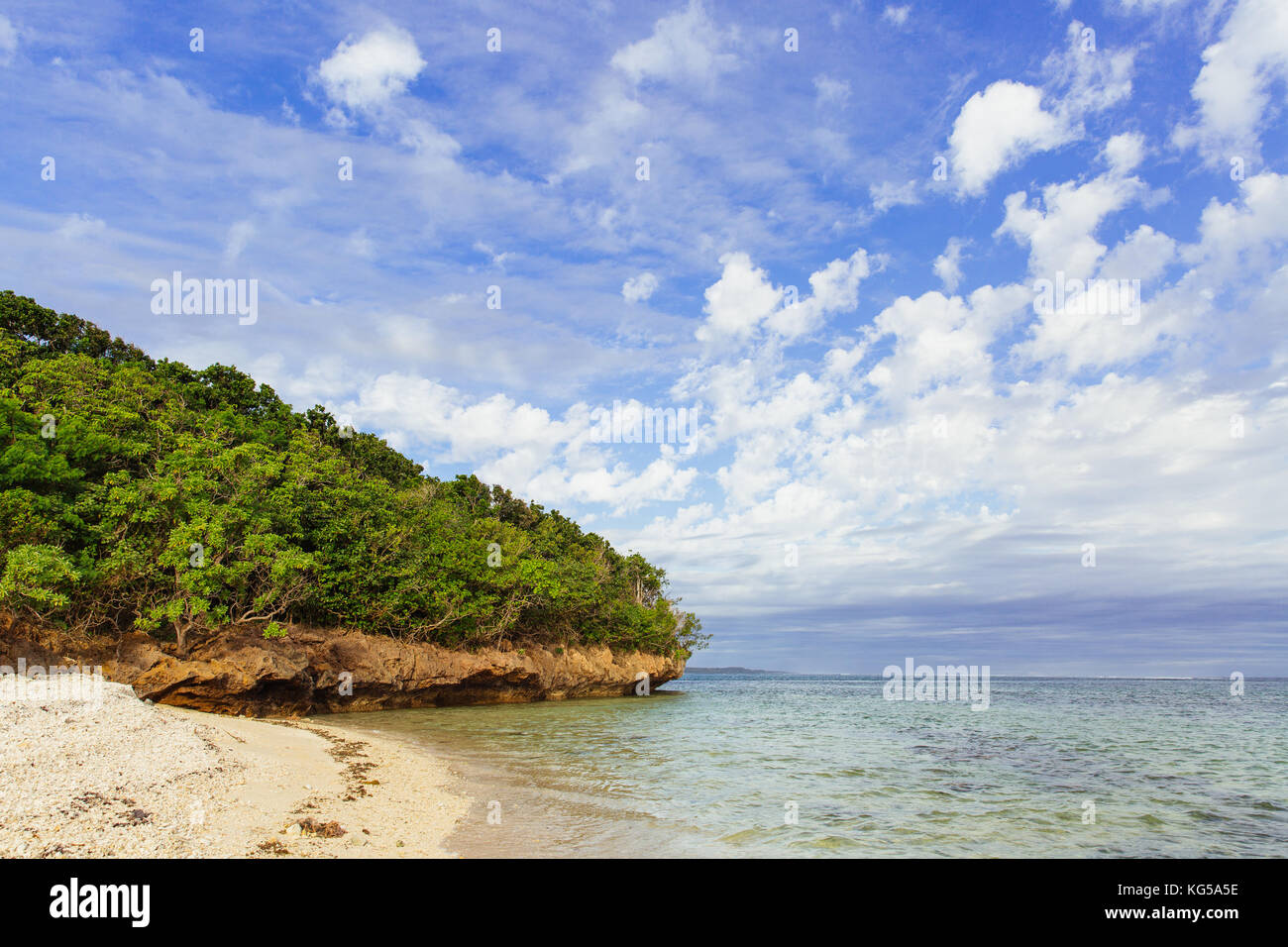 A private beach on mainland Fiji, a beautiful summers day along the ...