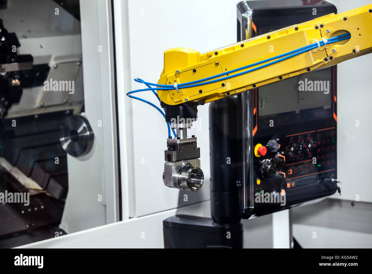 Fully automated CNC machining Stock Photo - Alamy