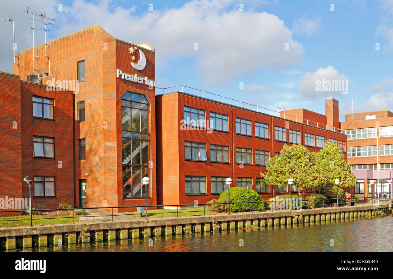 A Premier Inn by the River Wensum near the railway station in the City ...