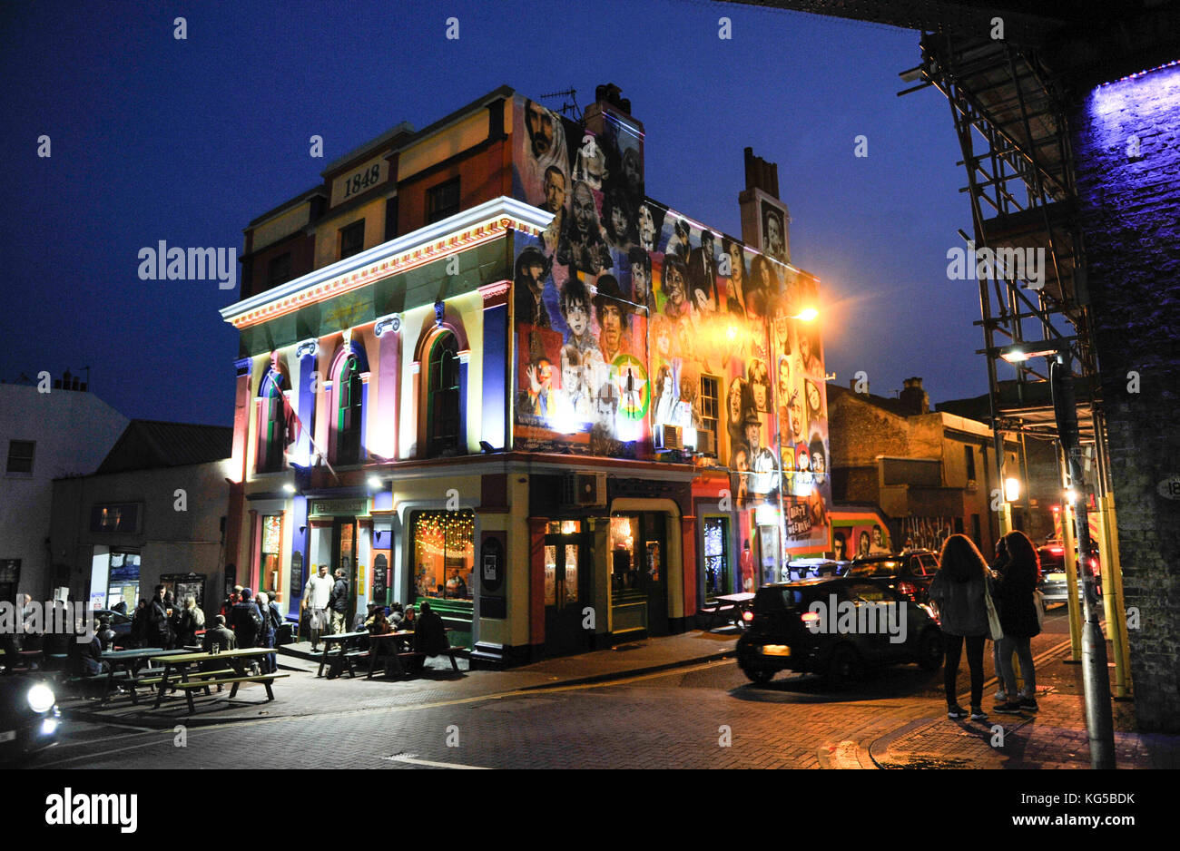 The Prince Albert Pub in Trafalger Street Brighton with its famous ...