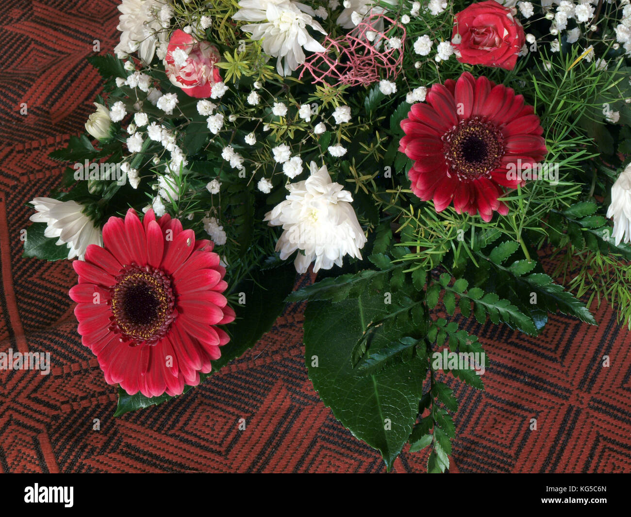 Flower and decorative plants arrangement in bouquet Stock Photo - Alamy