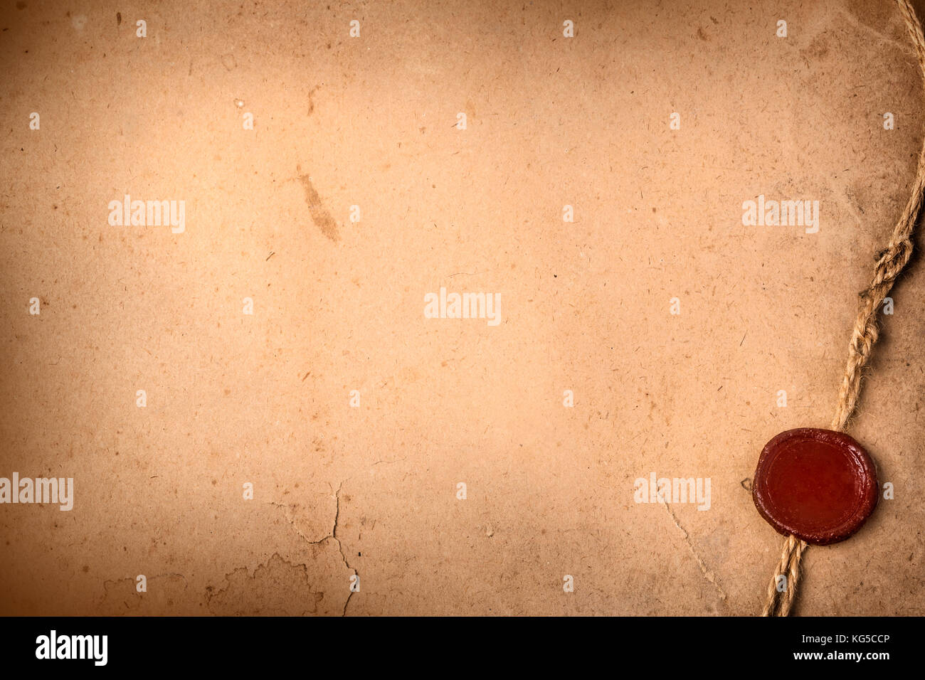 Old paper red wax seal hi-res stock photography and images - Alamy