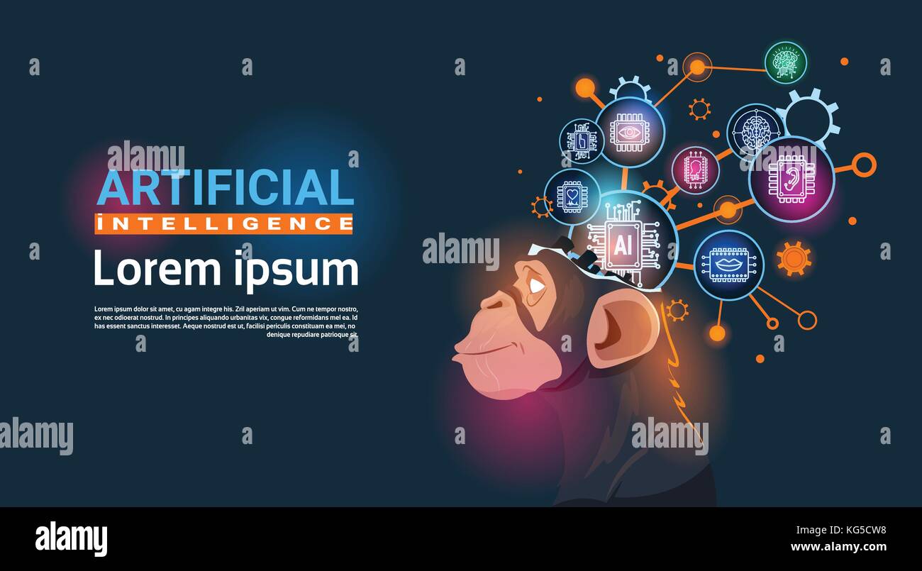 Monkey head profile Stock Vector Images - Alamy