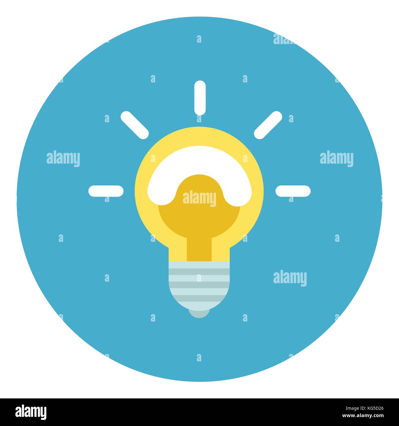 Light bulb idea circle Cut Out Stock Images & Pictures - Alamy