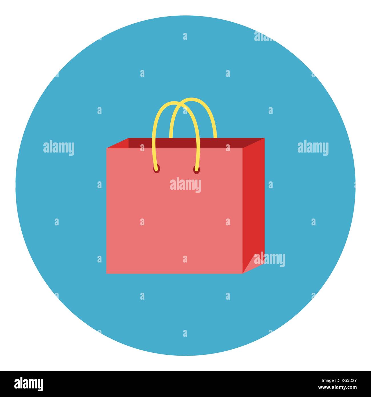 Paper shopping bag round Cut Out Stock Images & Pictures - Alamy