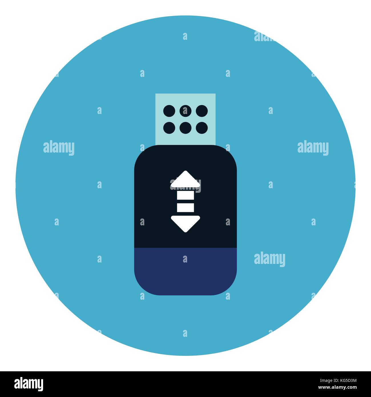 Blue usb flash drive Stock Vector Images - Alamy