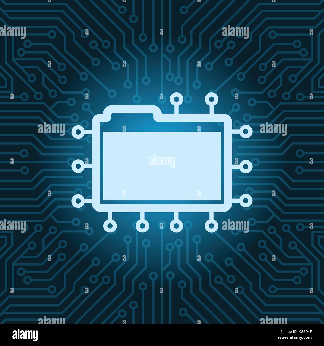 Database server circuit vector Stock Vector Images - Alamy