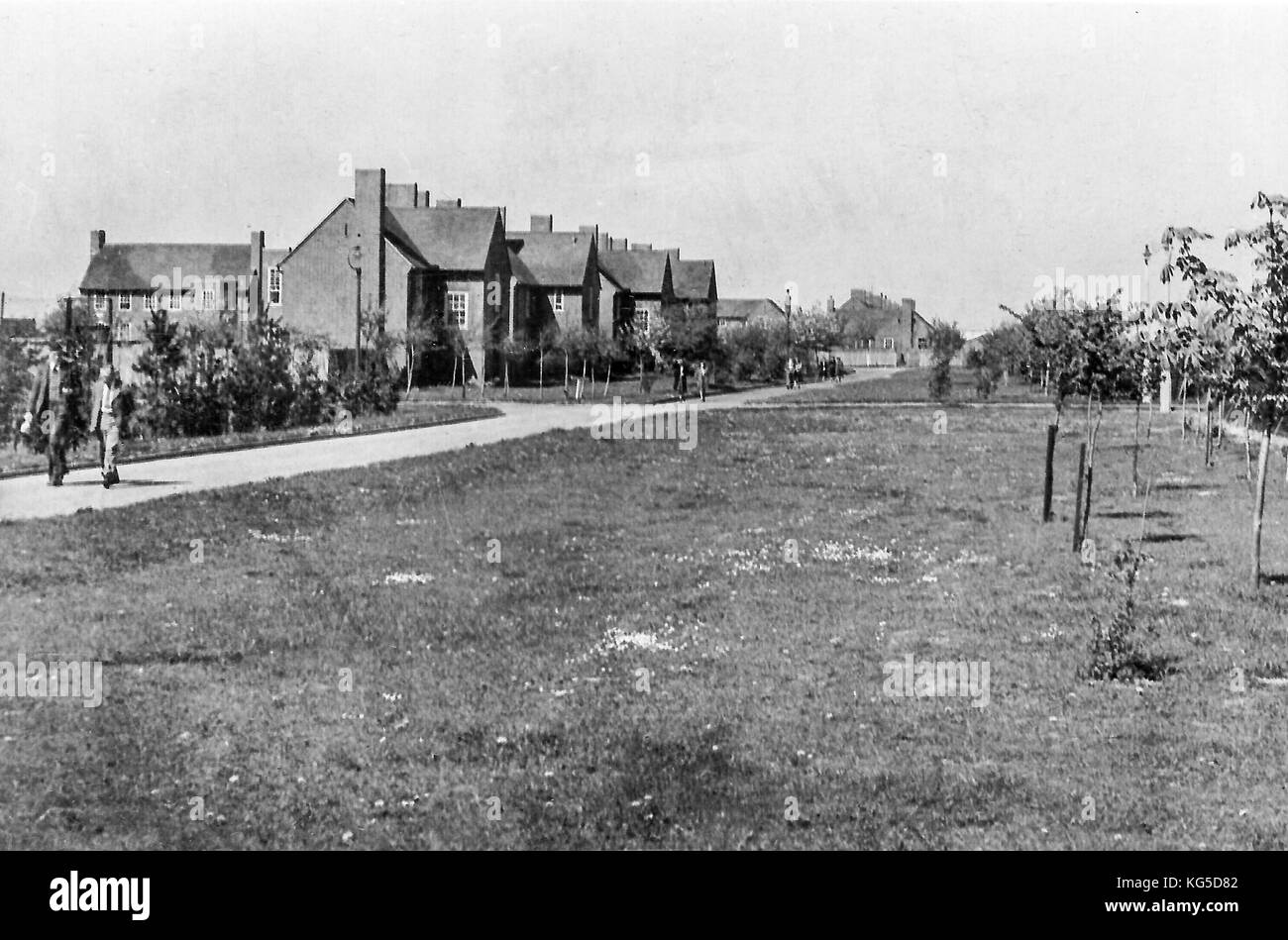 Historical view of Harwell village and AERE Harwell in black and white ...