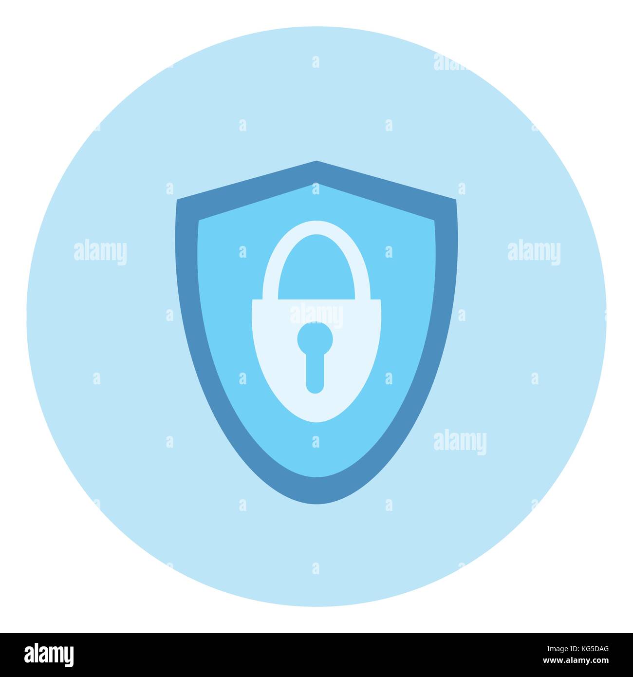 Shield and lock vector hi-res stock photography and images - Alamy