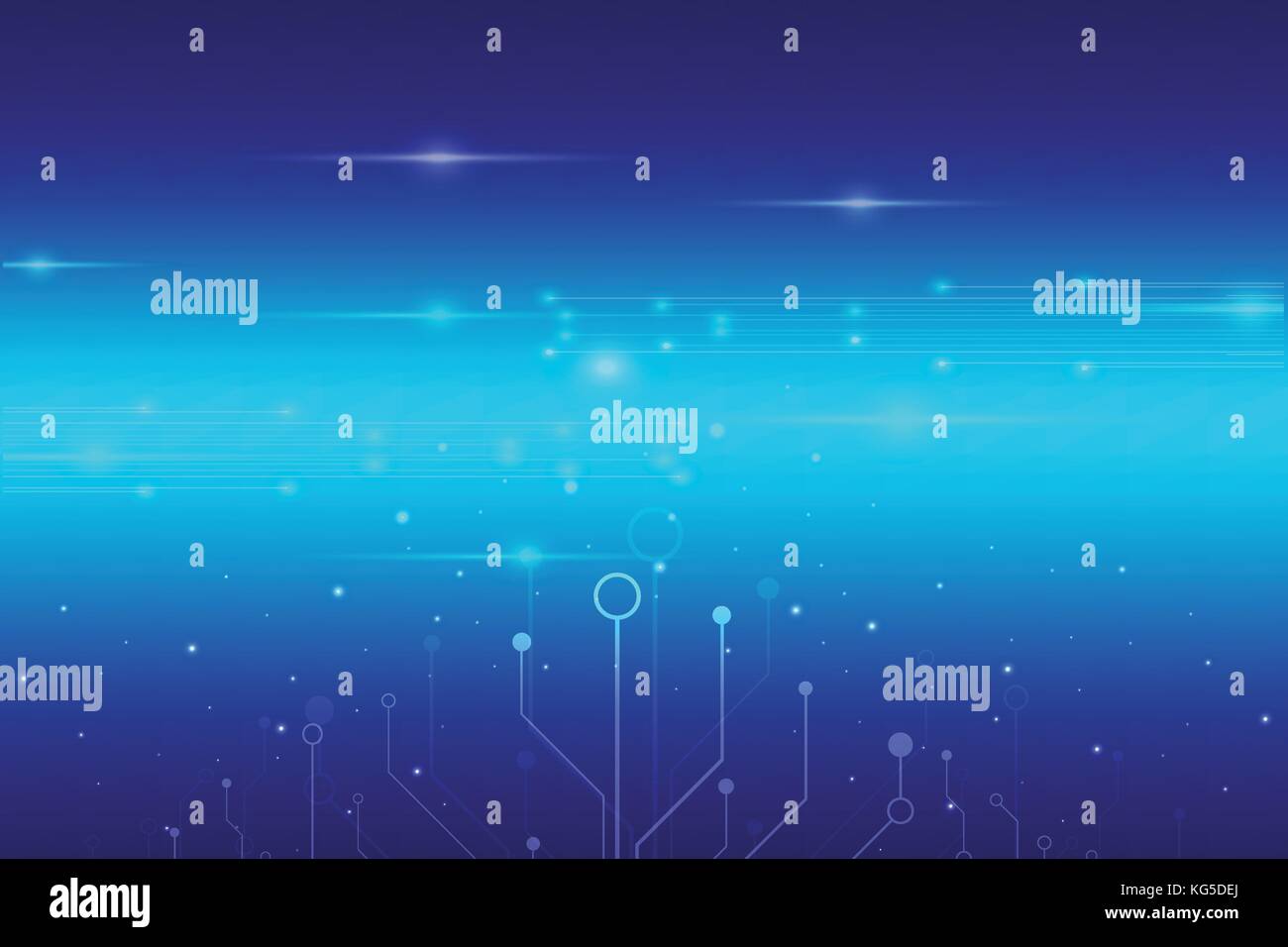 abstract digital technology with blue light background vector design ...