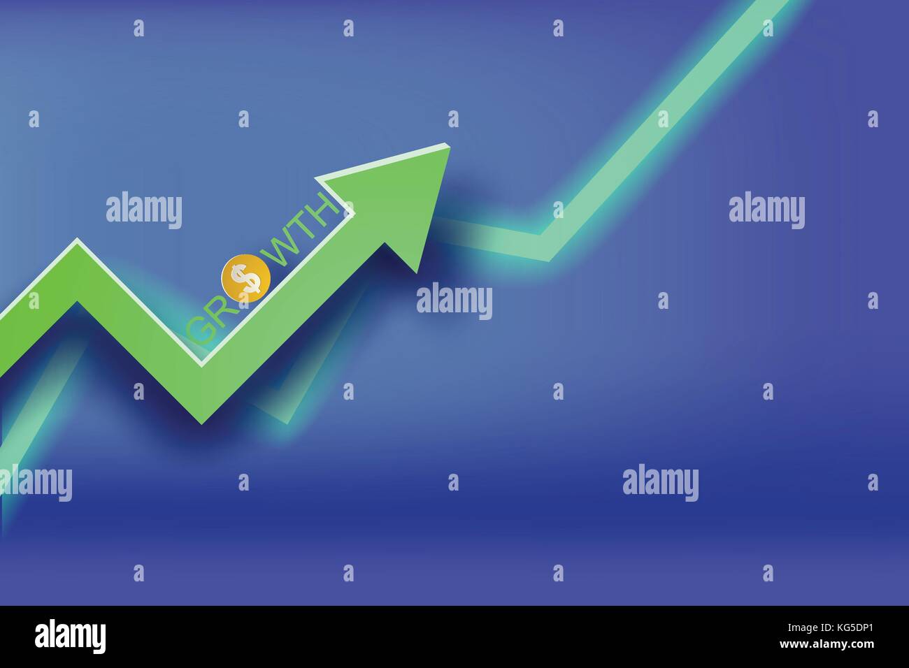 paper art of Graph economic growth concept idea,vector,Finance, money ...