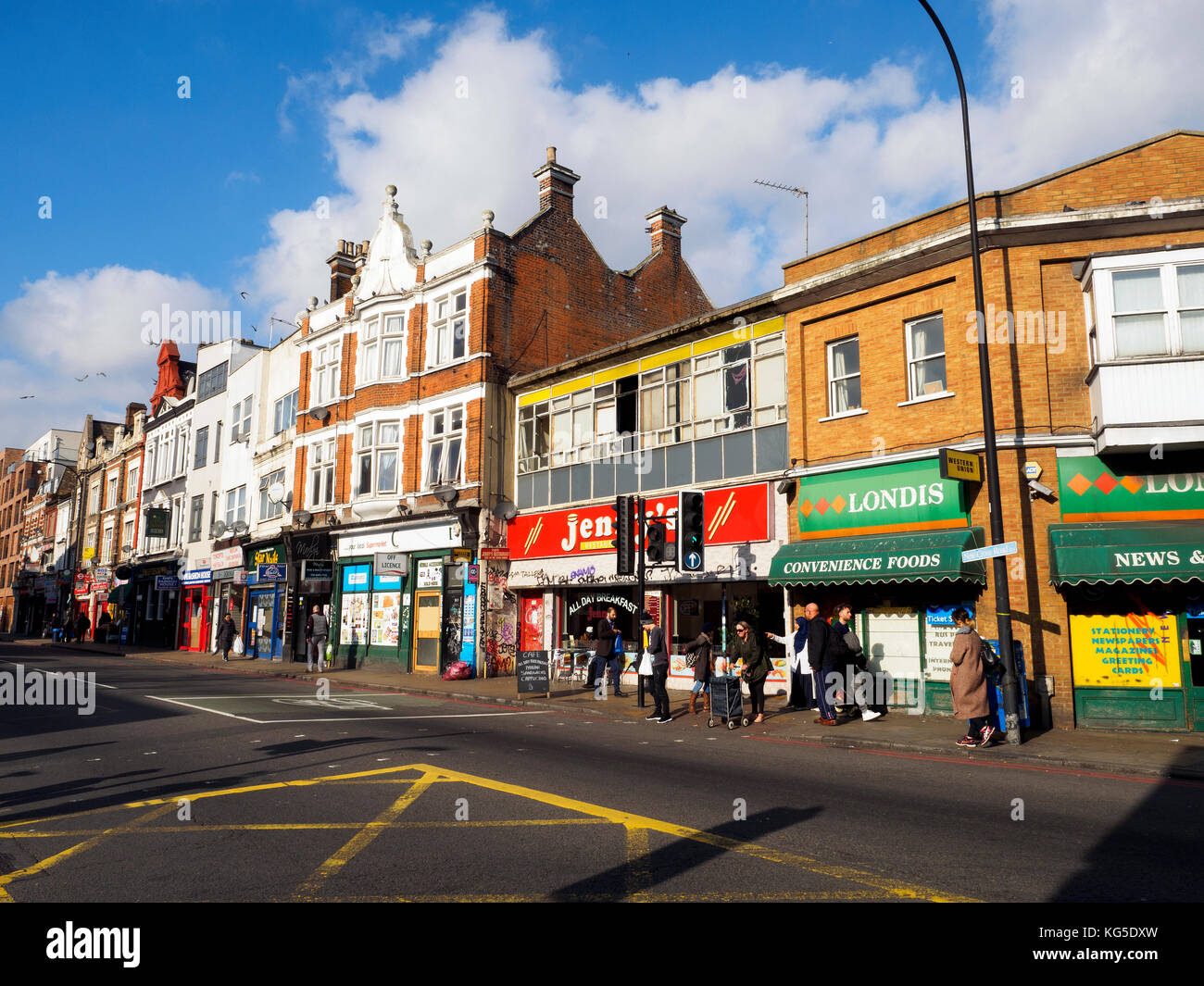New Cross road - London, England Stock Photo - Alamy