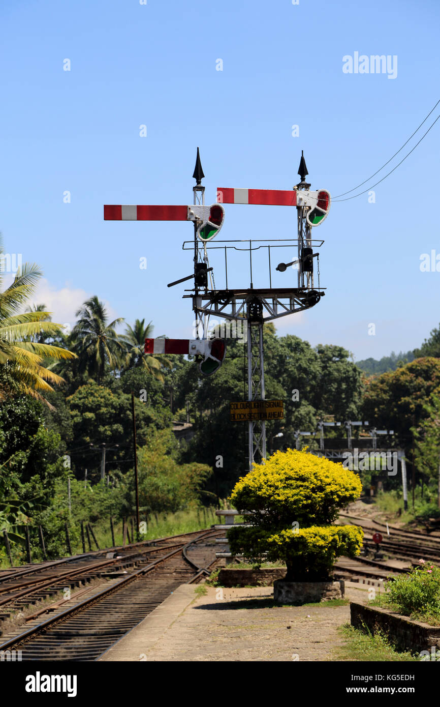 Peradeniya Junction Station Kandy Central Province Sri Lanka Signal ...