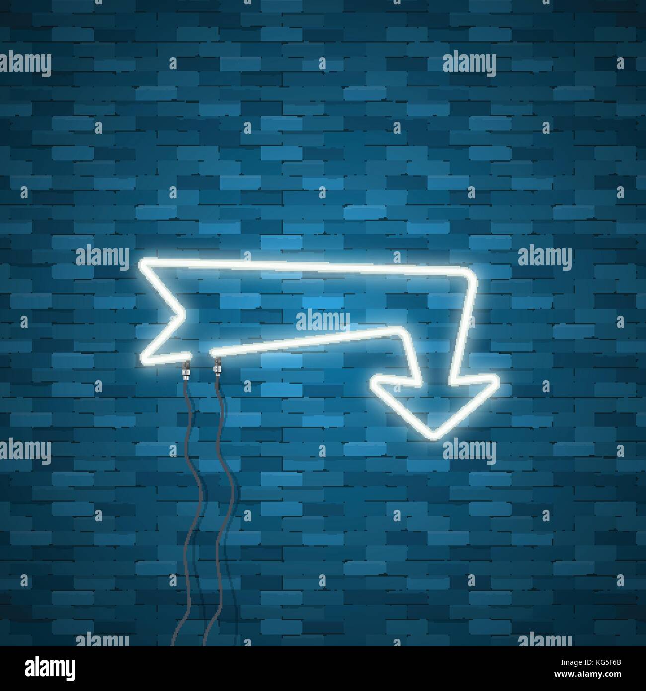 Neon Arrow Sign Stock Vector Image & Art - Alamy