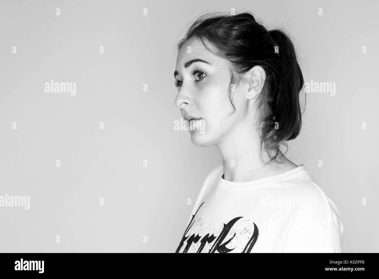 Serious portrait profile hi-res stock photography and images - Alamy