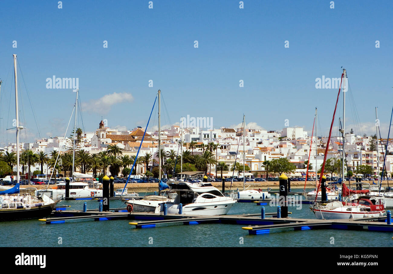 Ayamonte, frontier town with Portugal, travel, Border is the river Rio ...