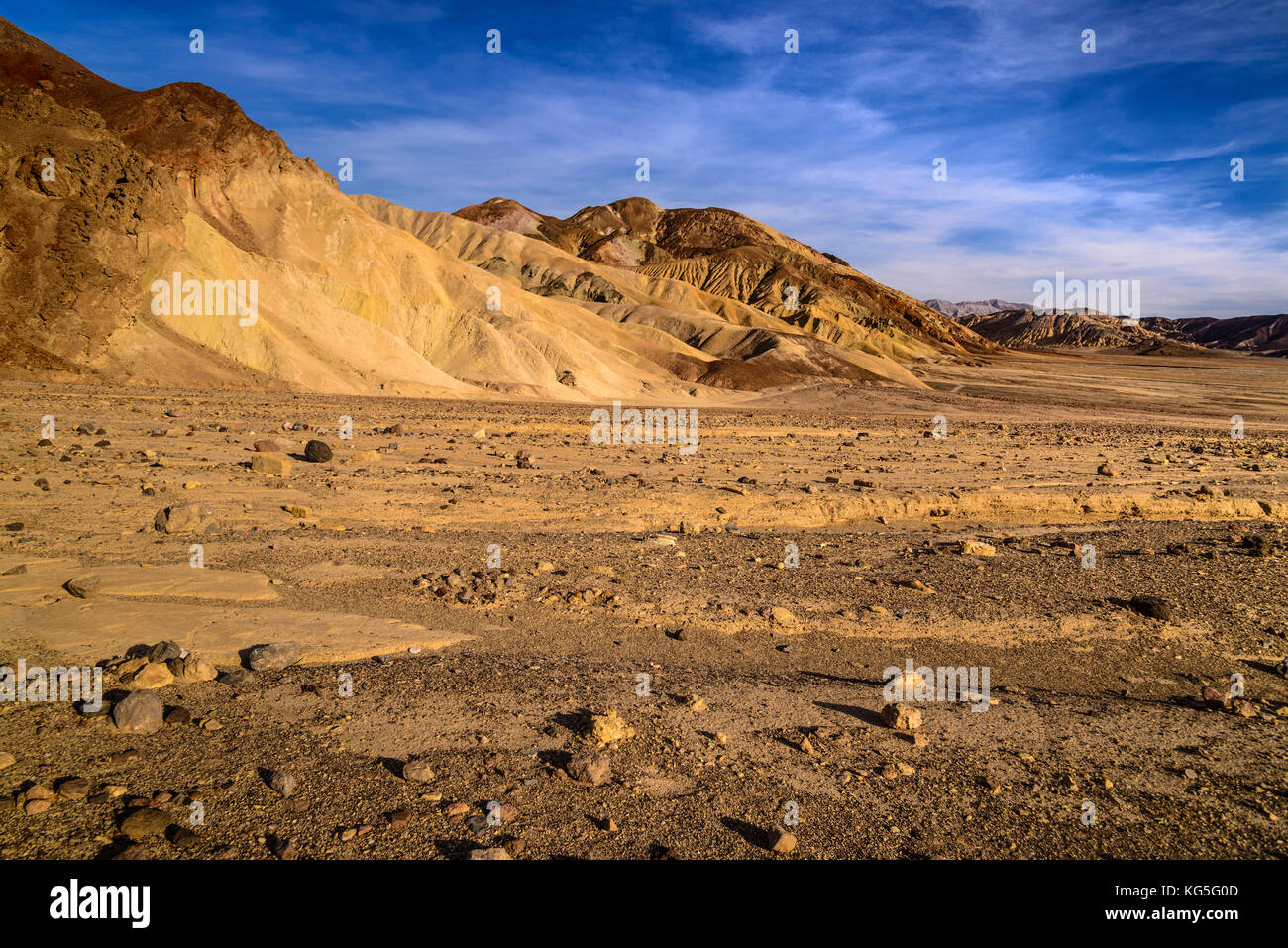 The USA, California, Death Valley National Park, scenery in the Bad ...