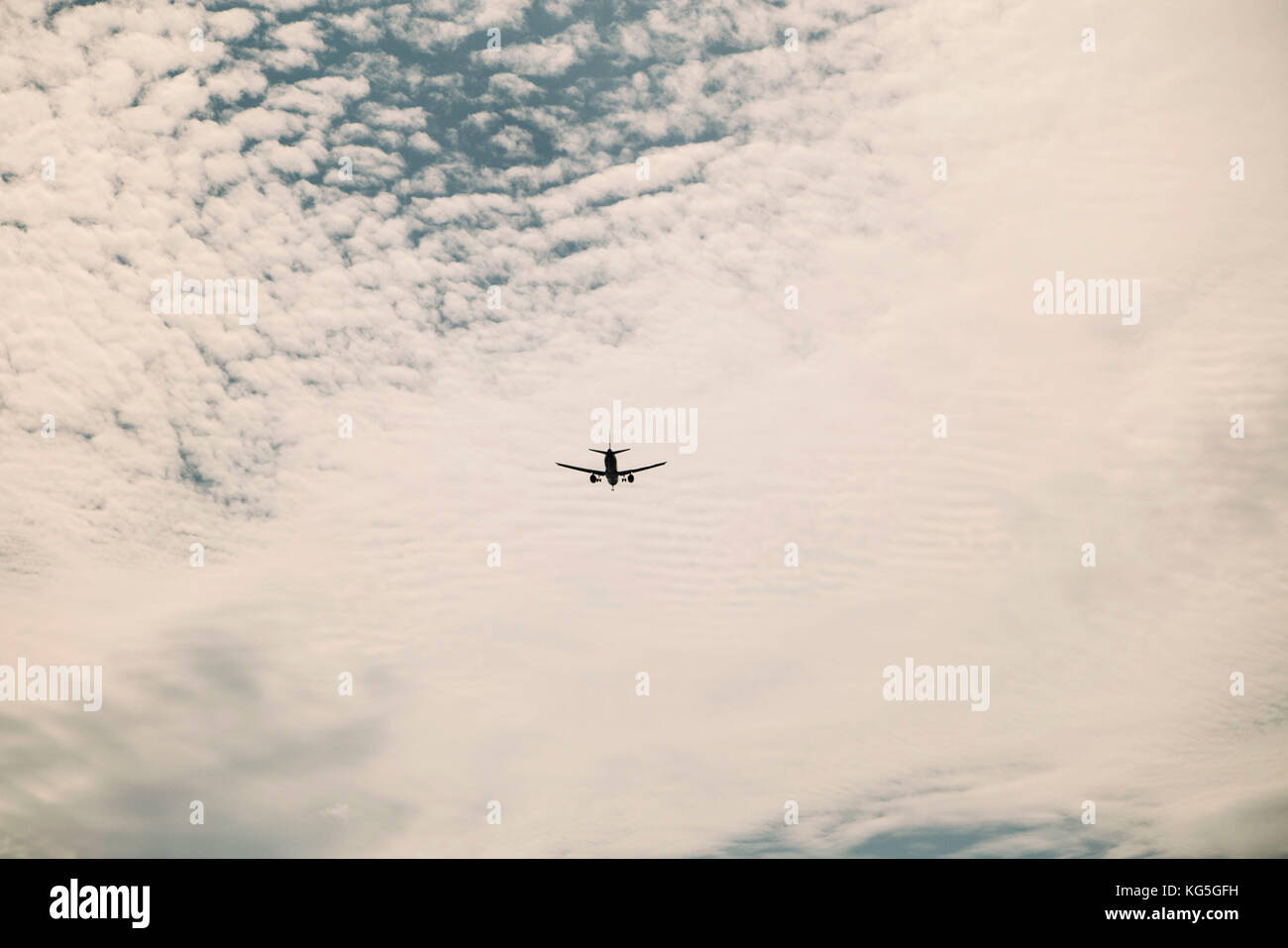 Airplanes in the sky over Ibiza Stock Photo - Alamy