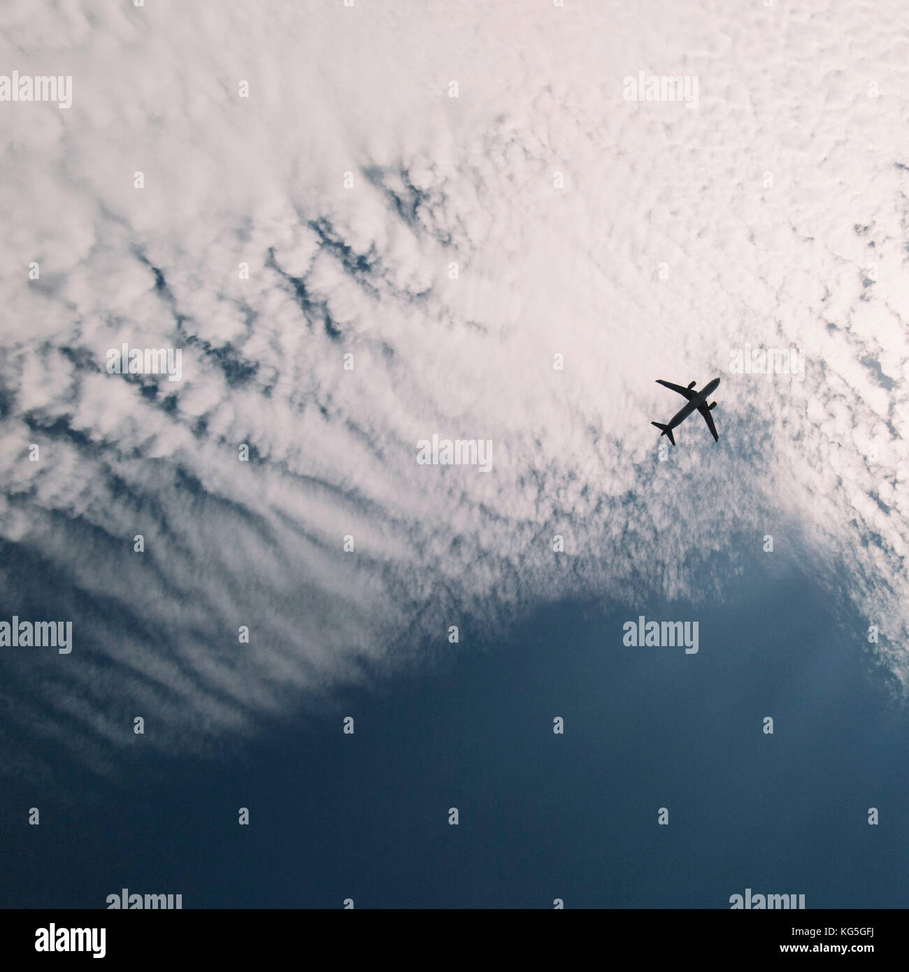 Airplanes in the sky over Ibiza Stock Photo - Alamy