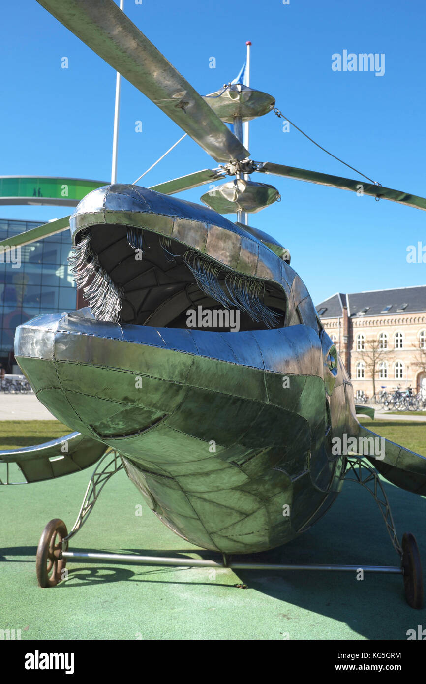 Aarhus, cultural capital in 2017 - sculpture in front of the Aros ...