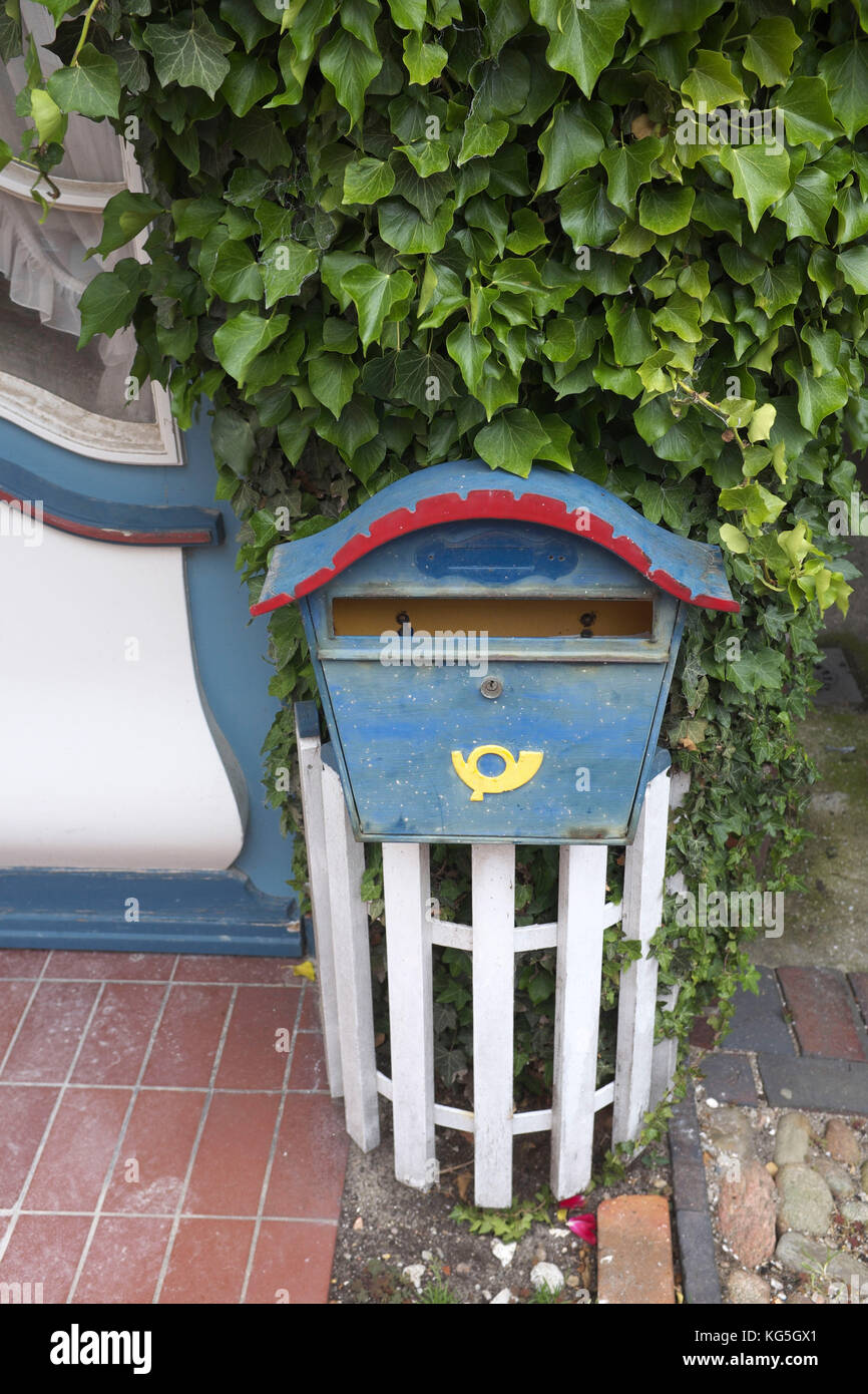 empty coloured mailbox Stock Photo - Alamy