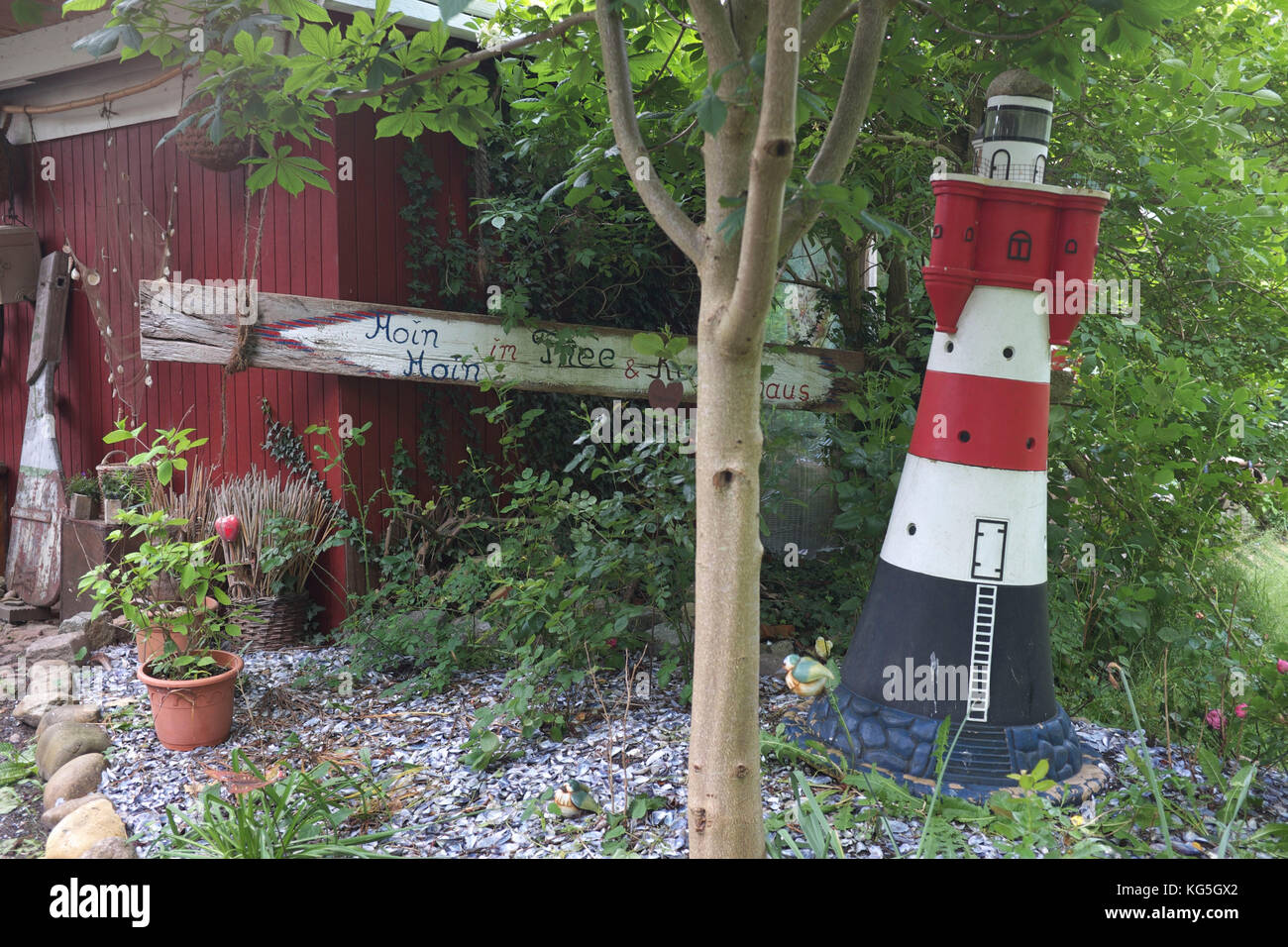alternative café / teahouse in Nieblum Stock Photo - Alamy