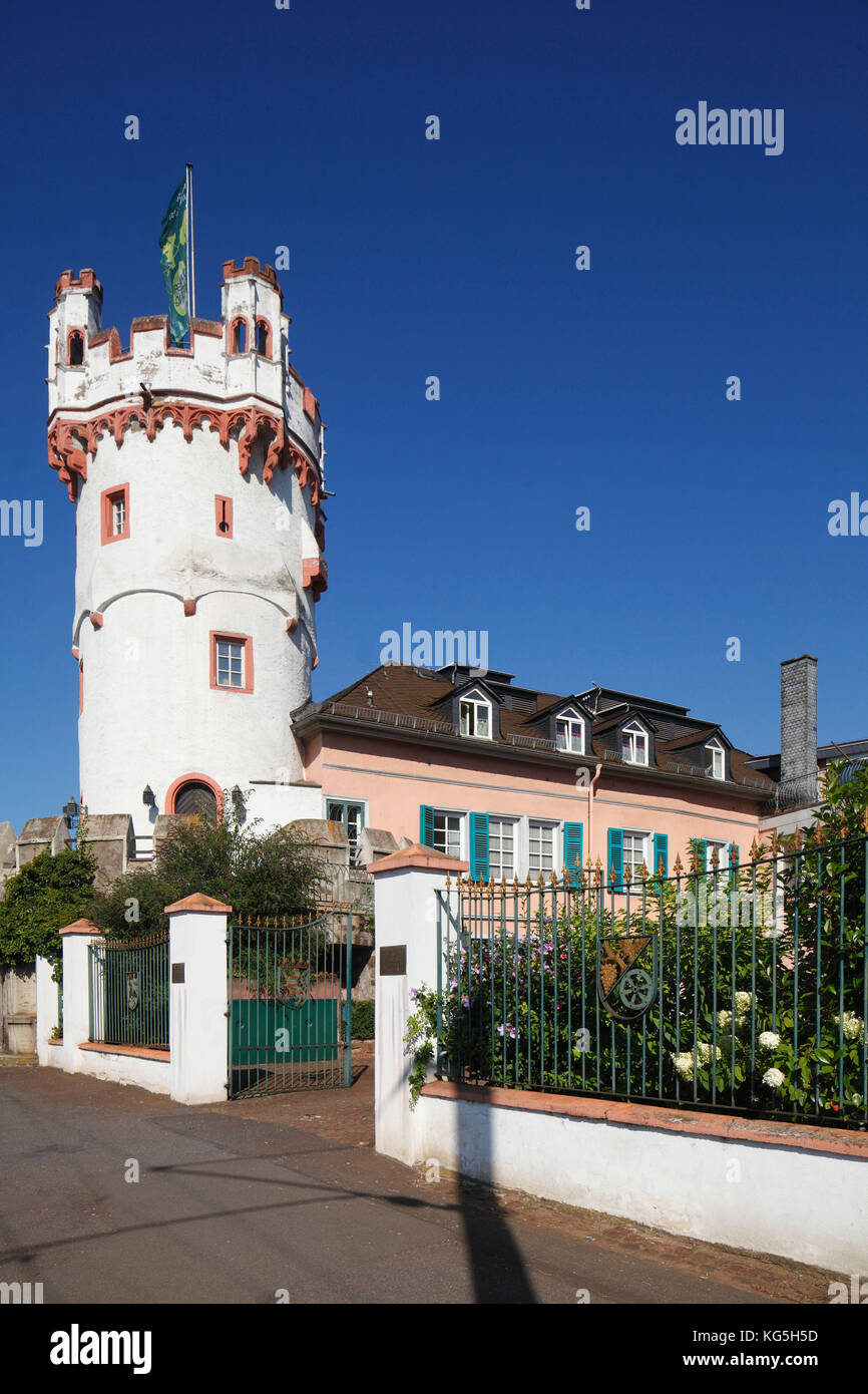 Rüdesheim am Rhein, Adlerturm Stock Photo - Alamy