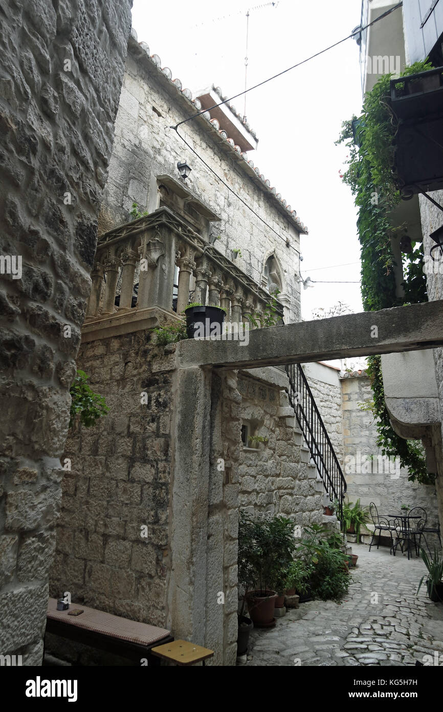 unesco heritage site of trogir old town in croatia Stock Photo - Alamy