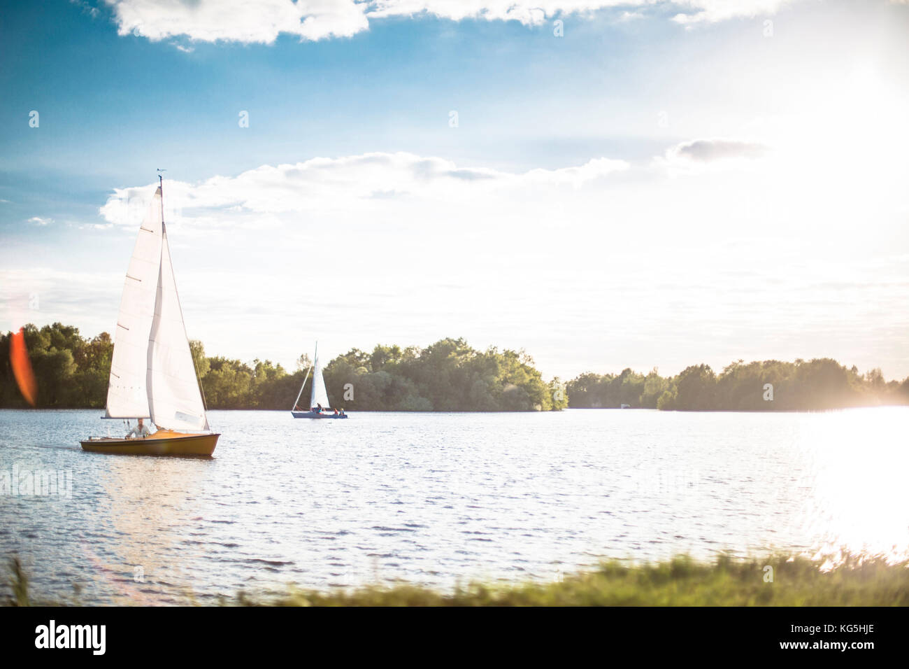 Two Sailing Boats High Resolution Stock Photography and Images - Alamy