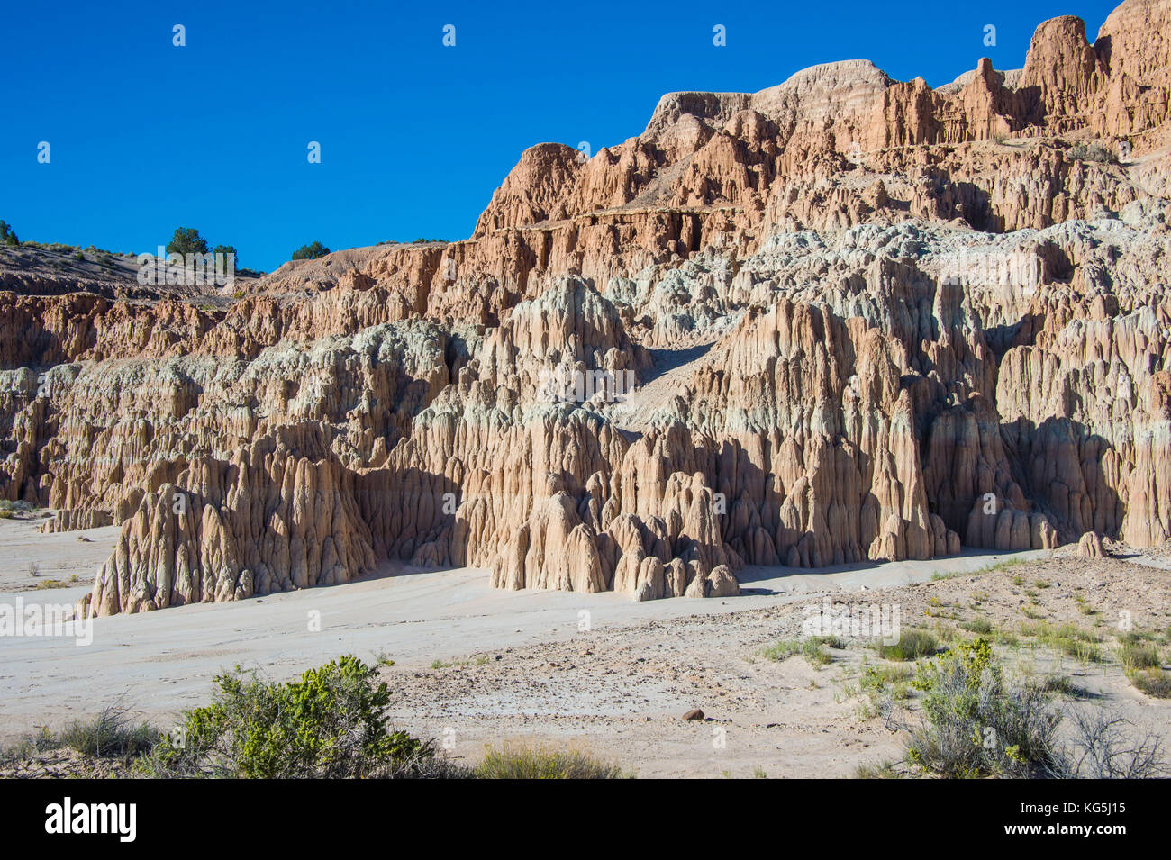 sandstone formations in the Cathedral Gorge State Park, Nevada, USA ...