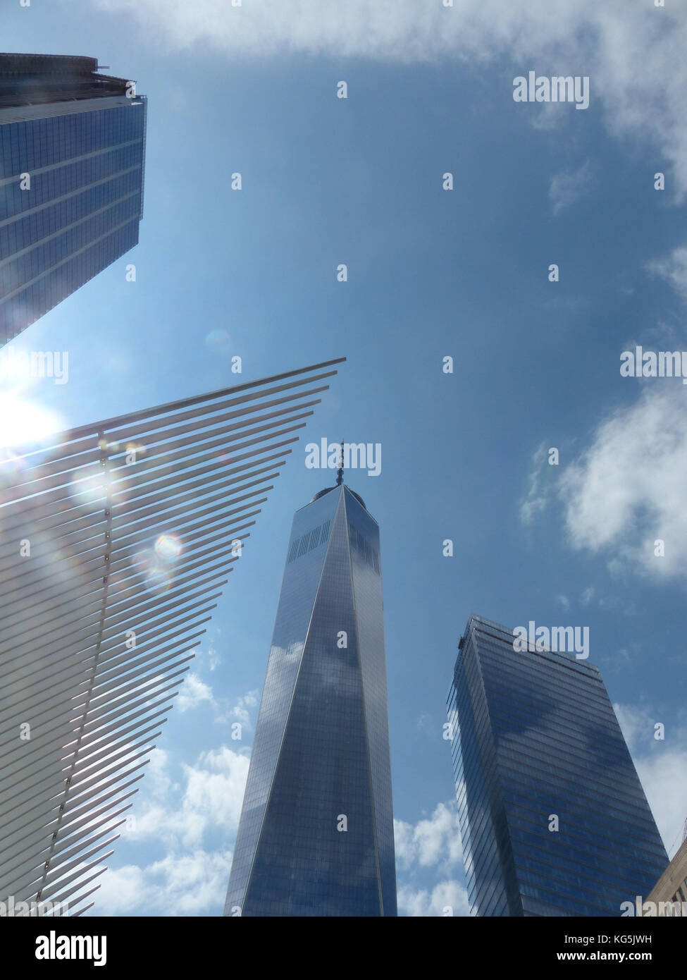 1 WTC or One World Trade Center with the World Trade Center designed by ...