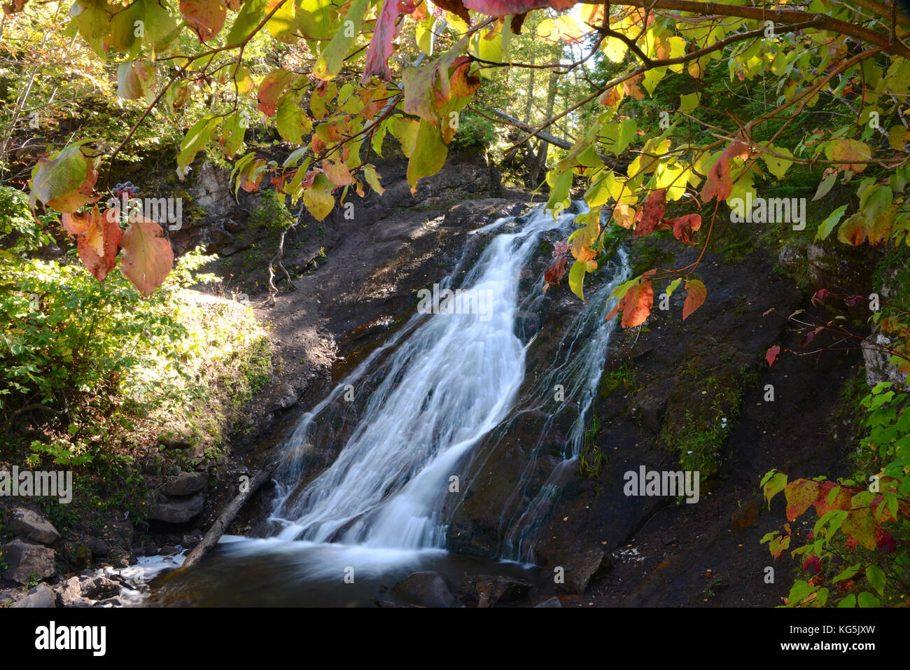 Jacob Falls, Keweenaw Peninsula, Michigan 9 17 Stock Photo - Alamy