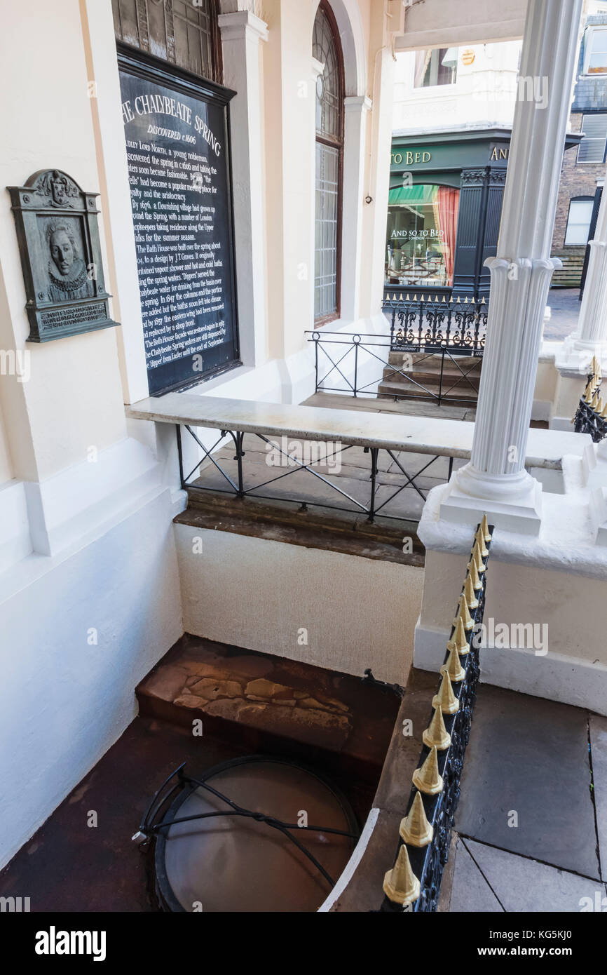 England, Kent, Tunbridge Wells, The Pantiles, The Chalybeate Spring ...