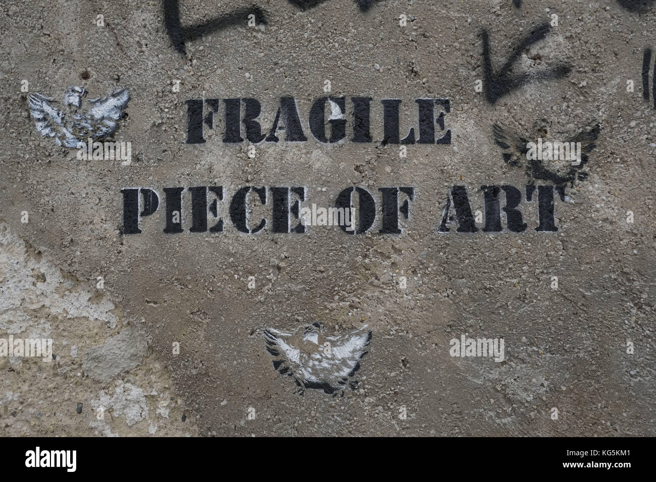 Letters fragile piece of art hi-res stock photography and images - Alamy