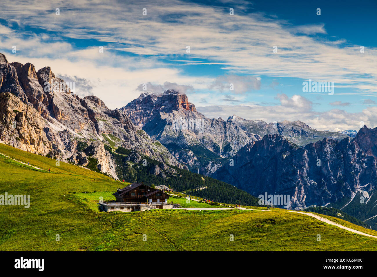 Europe, Italy, Alps, Dolomites, Mountains, Veneto, Belluno, Giau Pass ...