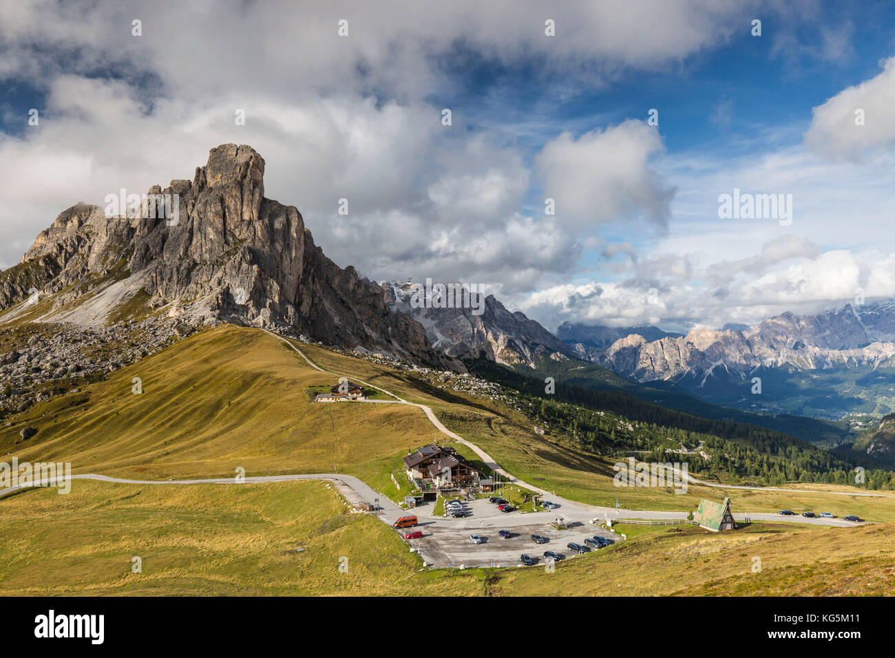 Europe, Italy, Alps, Dolomites, Mountains, Veneto, Belluno, Giau Pass ...