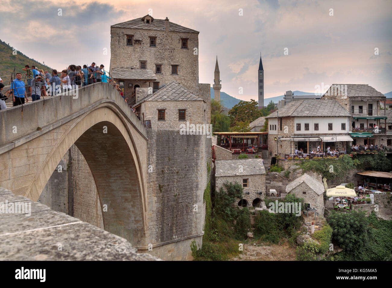 The Old bridge (Stari Most), unesco world heritage site in Mostar ...