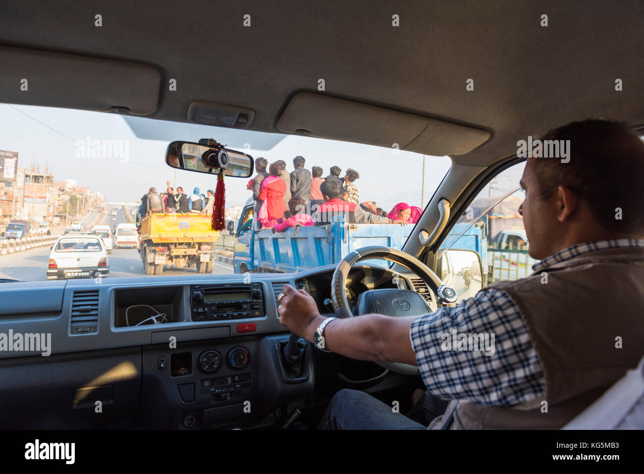 Kathmandu, Bagmati area, Nepal Driver for the streets of Kathmandu ...