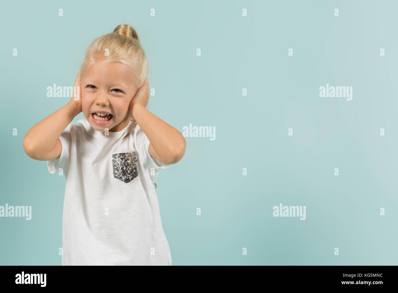 Attractive cute girl in light clothes Stock Photo - Alamy