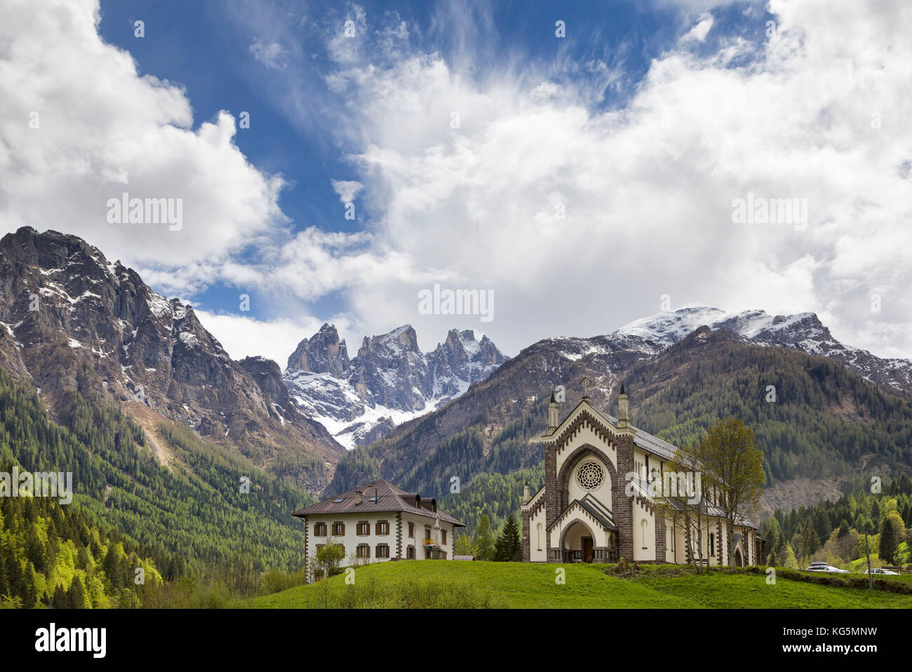 Church of falcade hi-res stock photography and images - Alamy