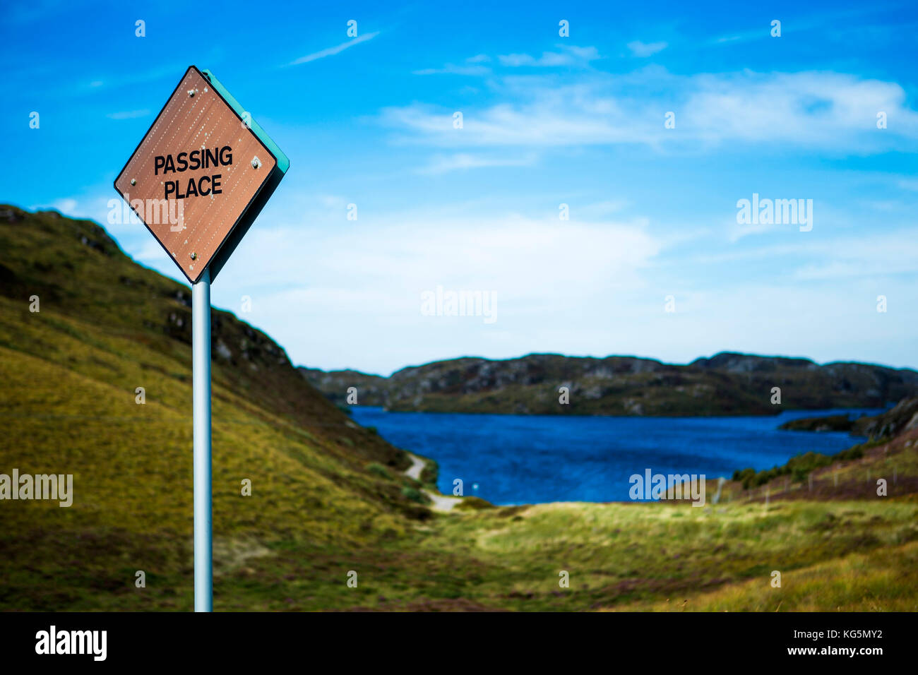 Passing Place, Scotland, UK Stock Photo - Alamy